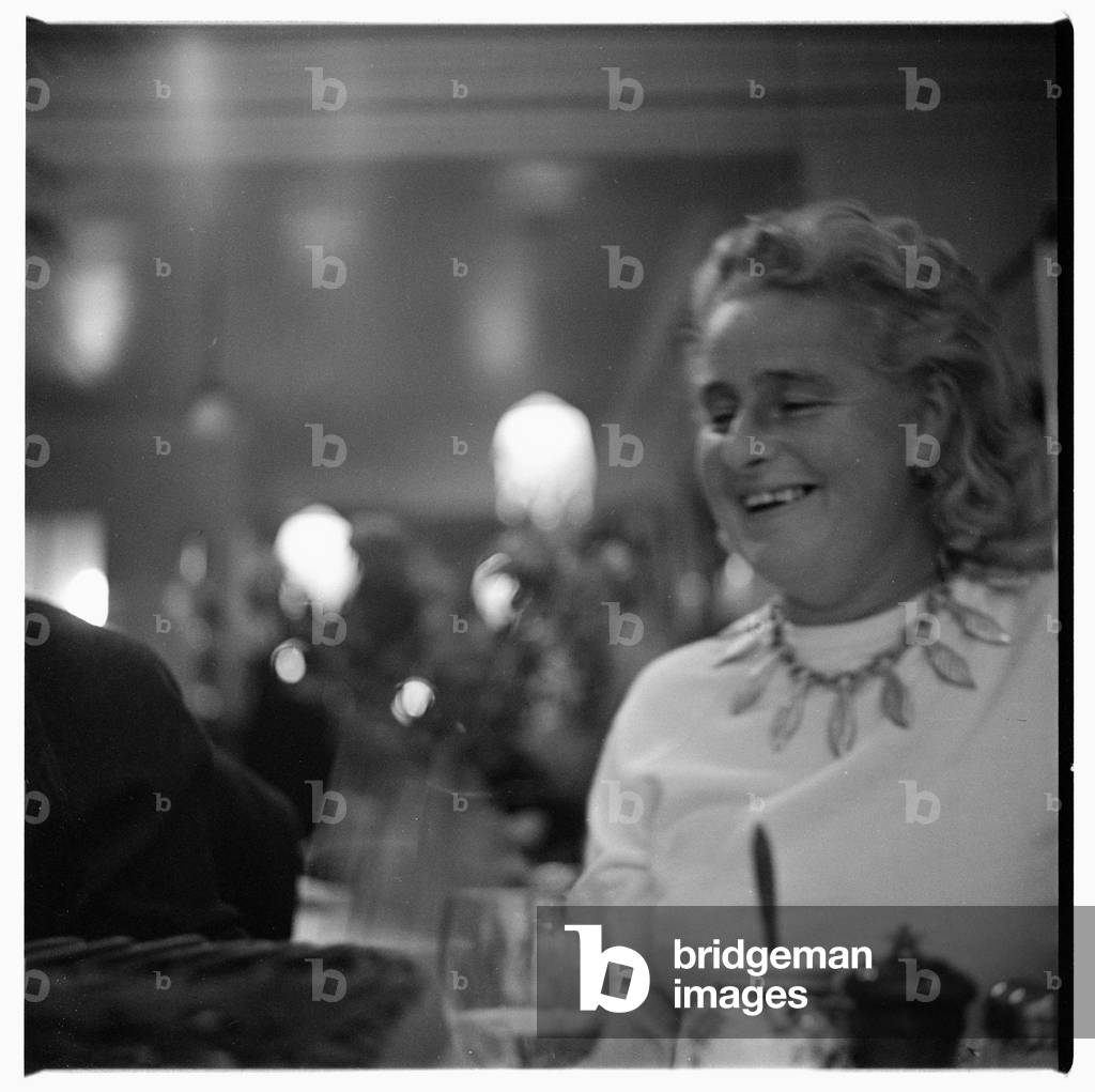 Image of Caitlin Thomas, c.1955 (b/w photo) by