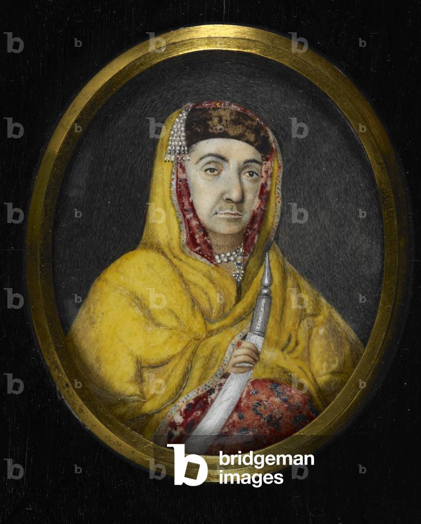 Image of The Begum Samru of Sardhana (c.1750-1836). Half-length ...