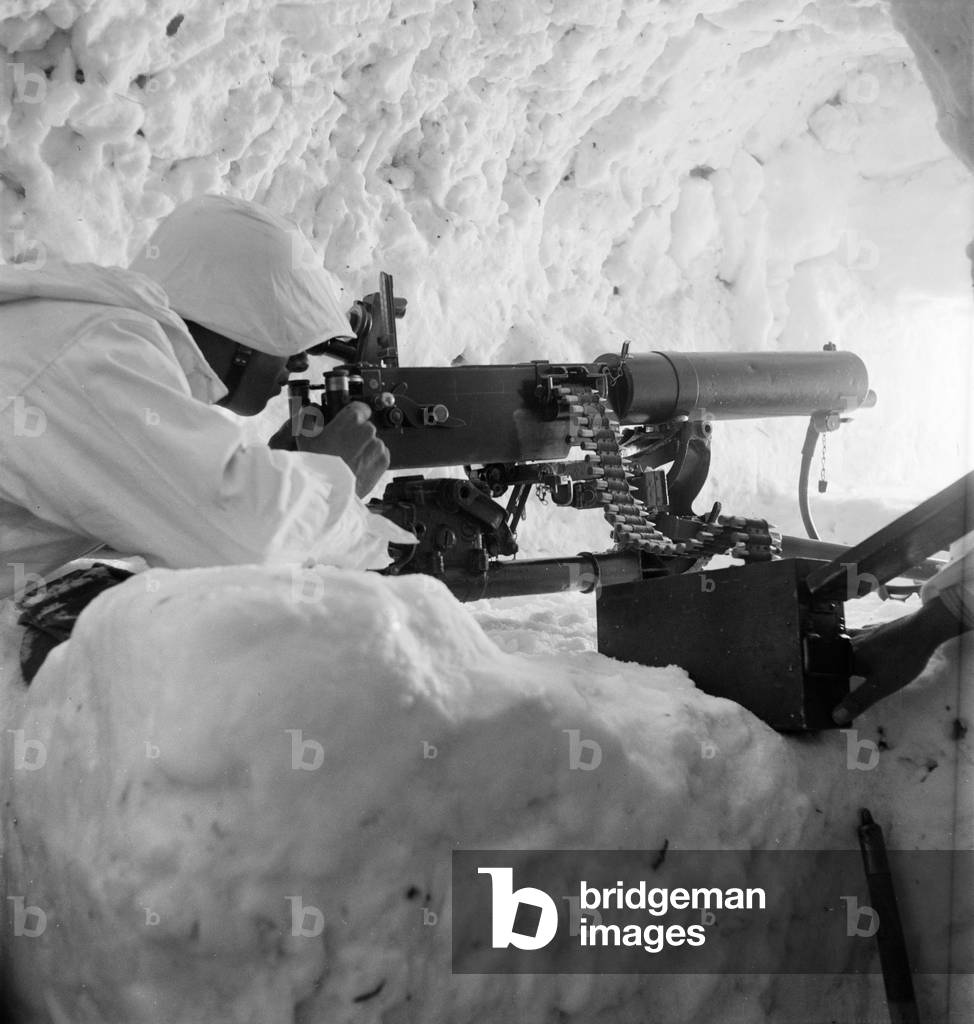 Image of Switzerland World War II Ski Troops, 1941 (b/w photo)