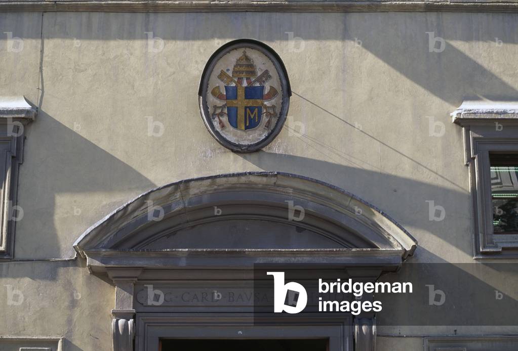 Image of Portal with coat of arms of Pope John Paul II,