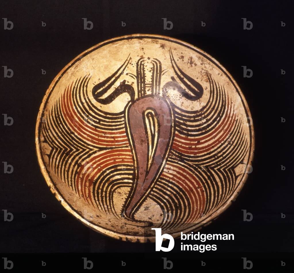 Image of Pedestal plate, Early Cocle phase, 700-800 AD (ceramic) by ...