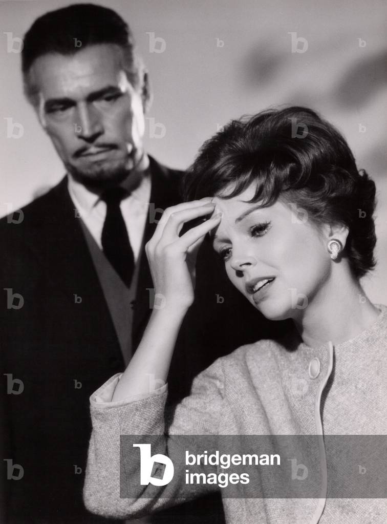Image of German actor and dubbing actor Wolfgang Preiss with Dawn Addams