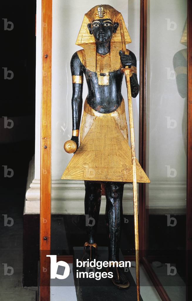 Image of Royal Ka, Guardian spirit of Tutankhamun, Decorated wooden ...