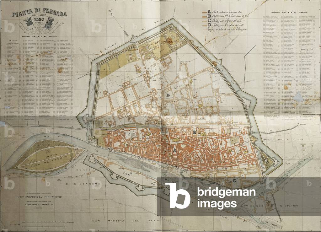 Image of Italy, Map of Ferrara