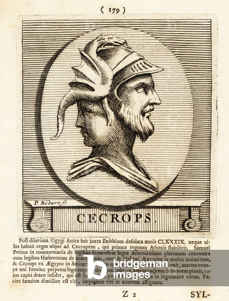 Image of Kekrops or Cecrops I, first king of Athens, Greece ,1756 by ...