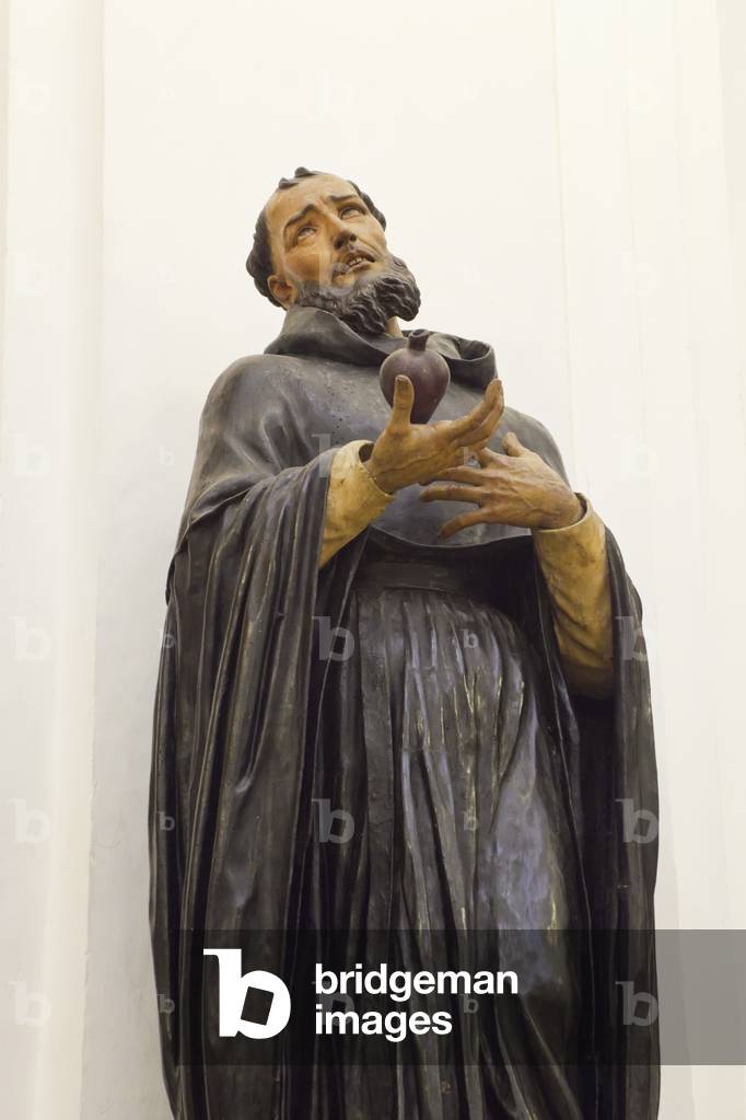 Image of Polychrome wood statue of Saint Augustine in Treasury, Great ...