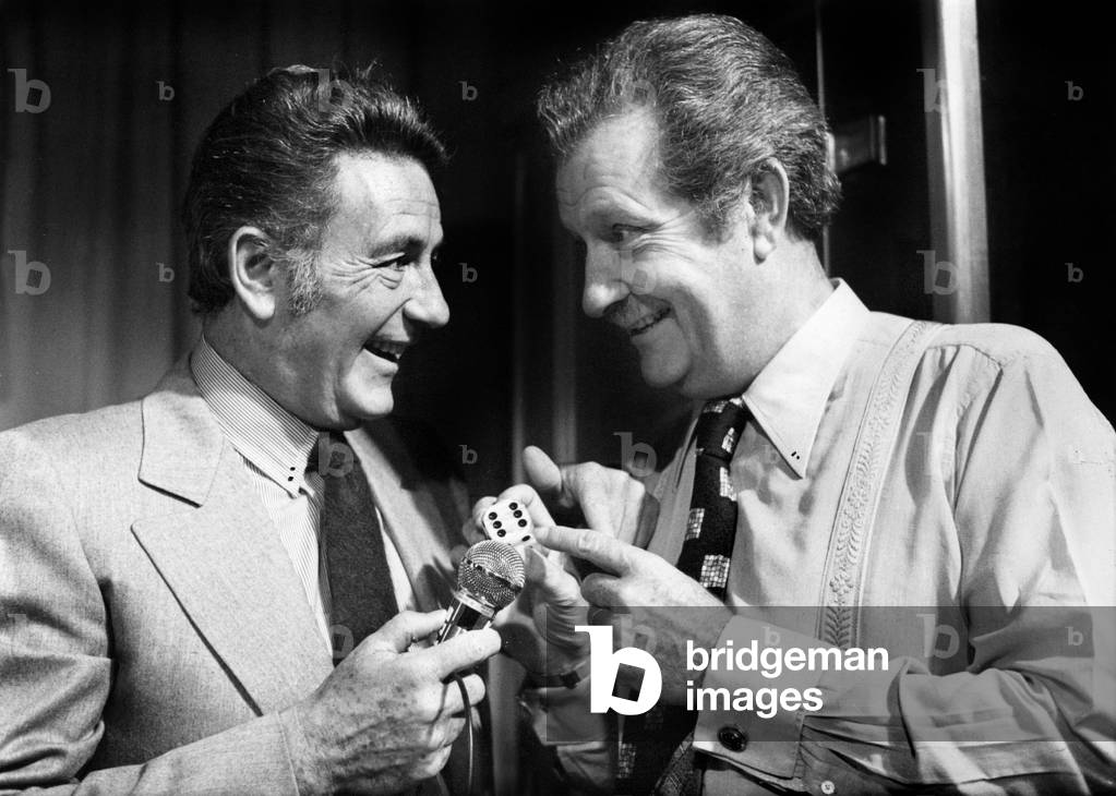 Image of Pierre Bellemare and Harold Kay (G) in September 1978 (b/w
