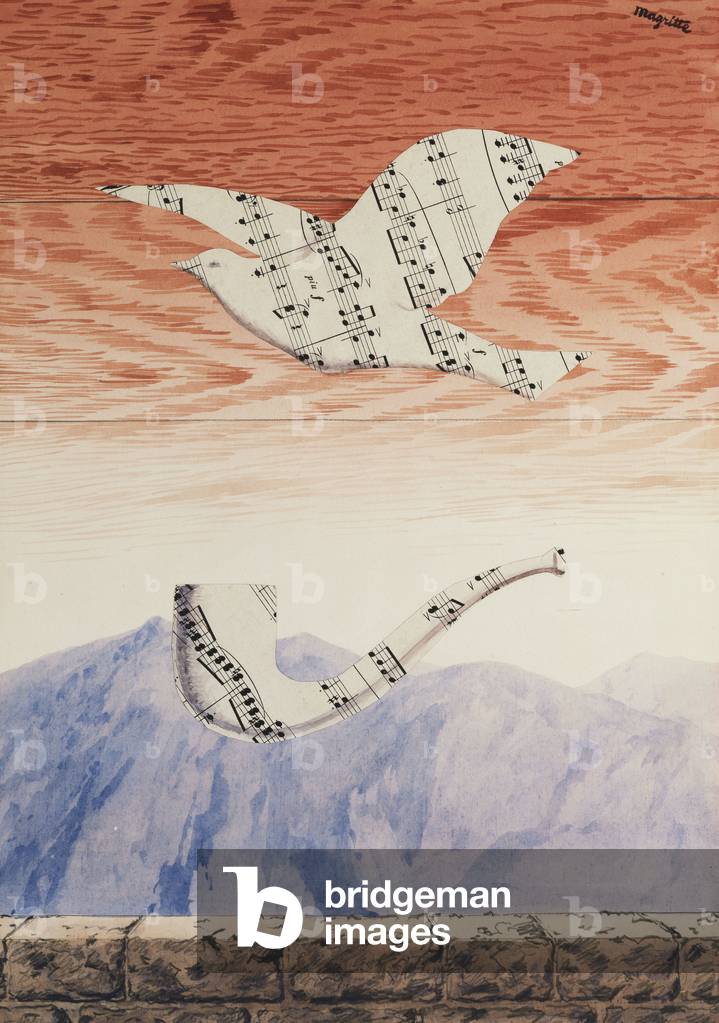 Image of Musical Moments, 1961 (gouache, paper collage and pencil on ...