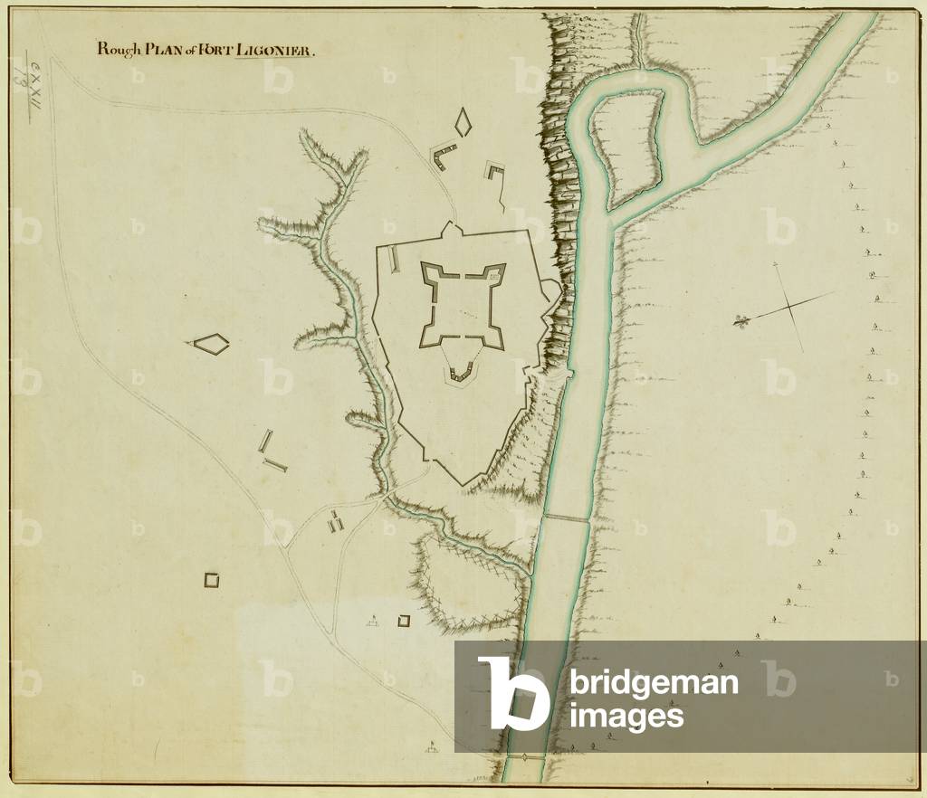 Image of A rough plan of Fort Ligonier [on the Loyal Hanon