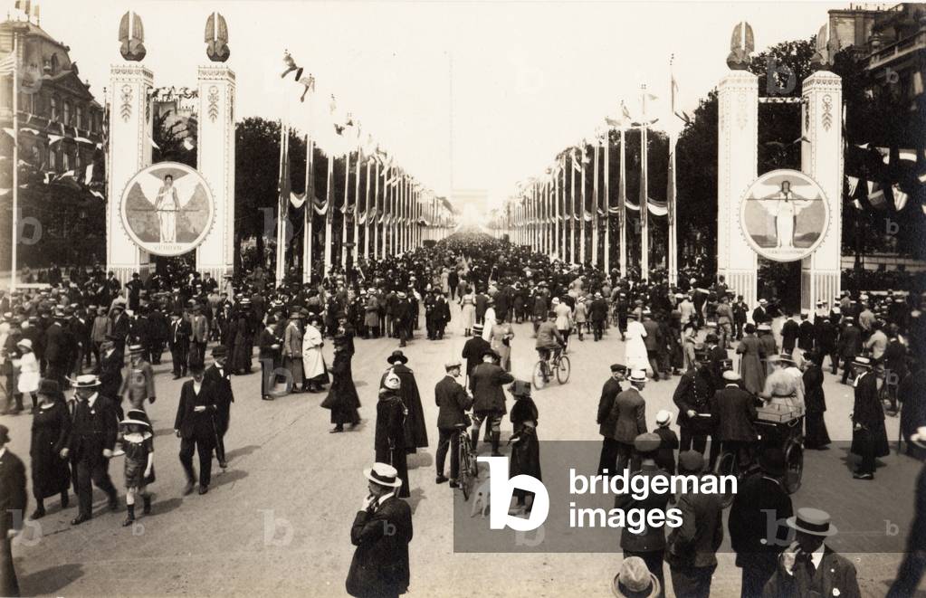 Image of Victory celebrations on the Champs Élysées, Paris, 14 July 1919 by French Photographer ...