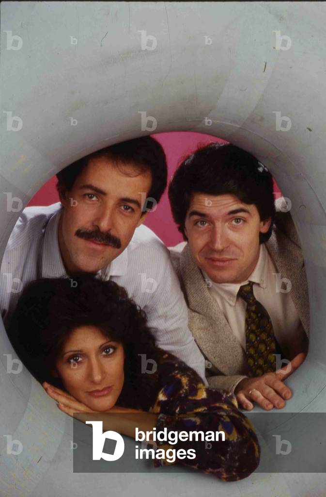 Image of Massimo Lopez, Tullio Solenghi and Anna Marchesini posing ...