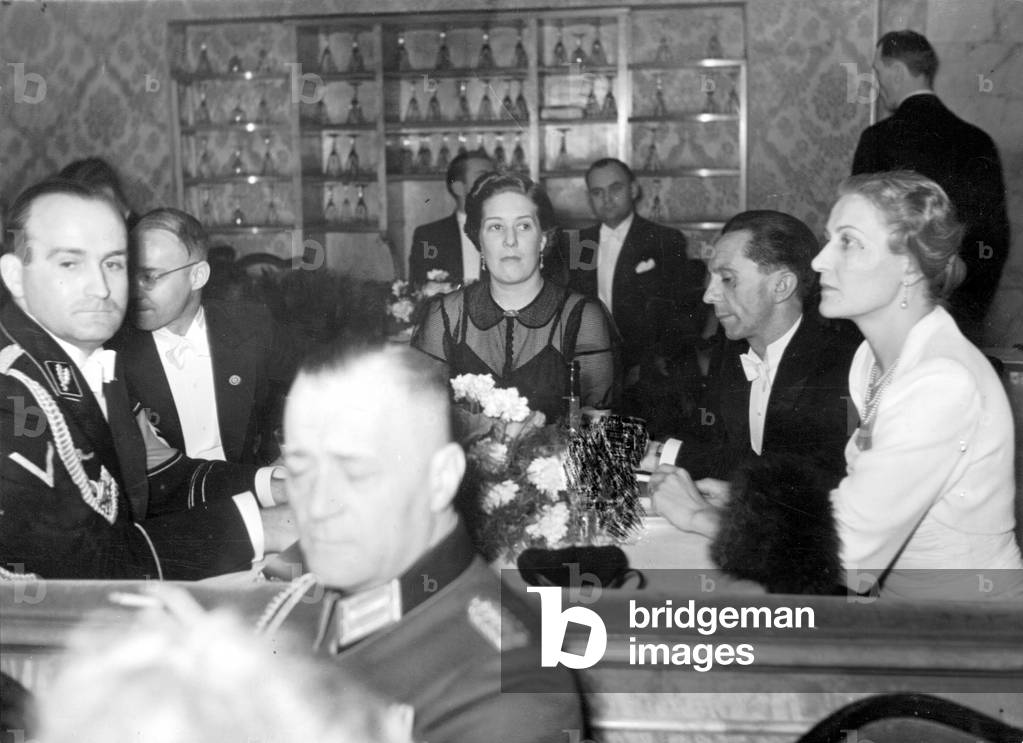 Image of Reich Minister Dr. Josef Goebbels with his wife Magda Goebbels