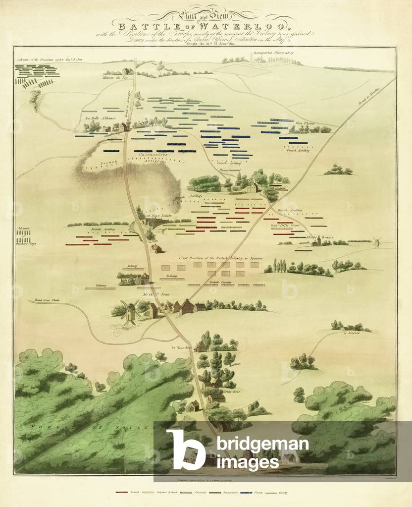 Image of Battle of Waterloo map