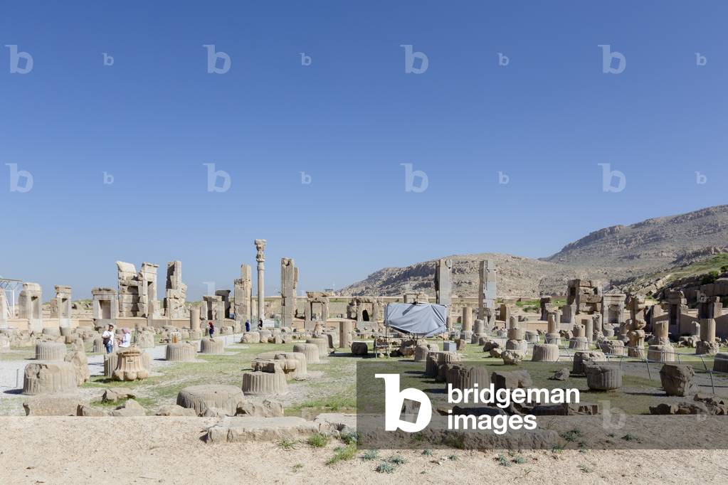 Image of The throne hall or hall of hundred columns, Persepolis, Iran ...