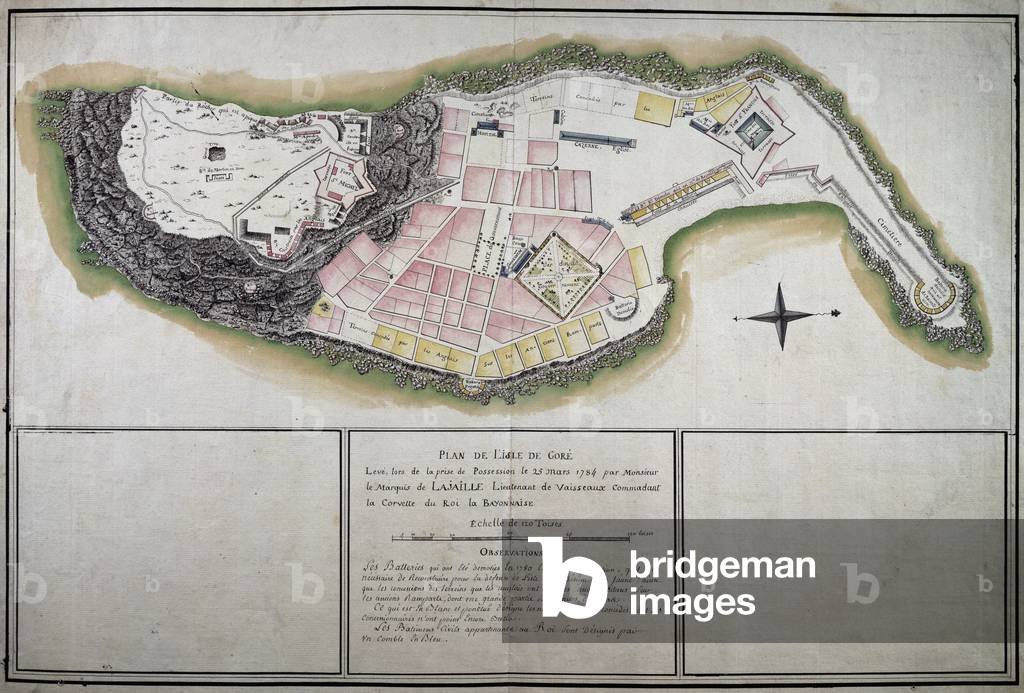 Image of Map of the island of Goree (UNESCO World Heritage List,