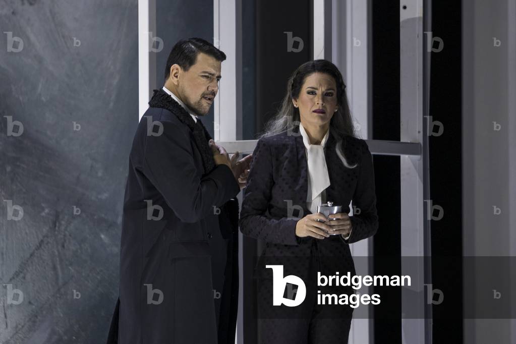 Image of Vanessa Goikoetxea as Tosca and Dario Solari as Barone Scarpia ...