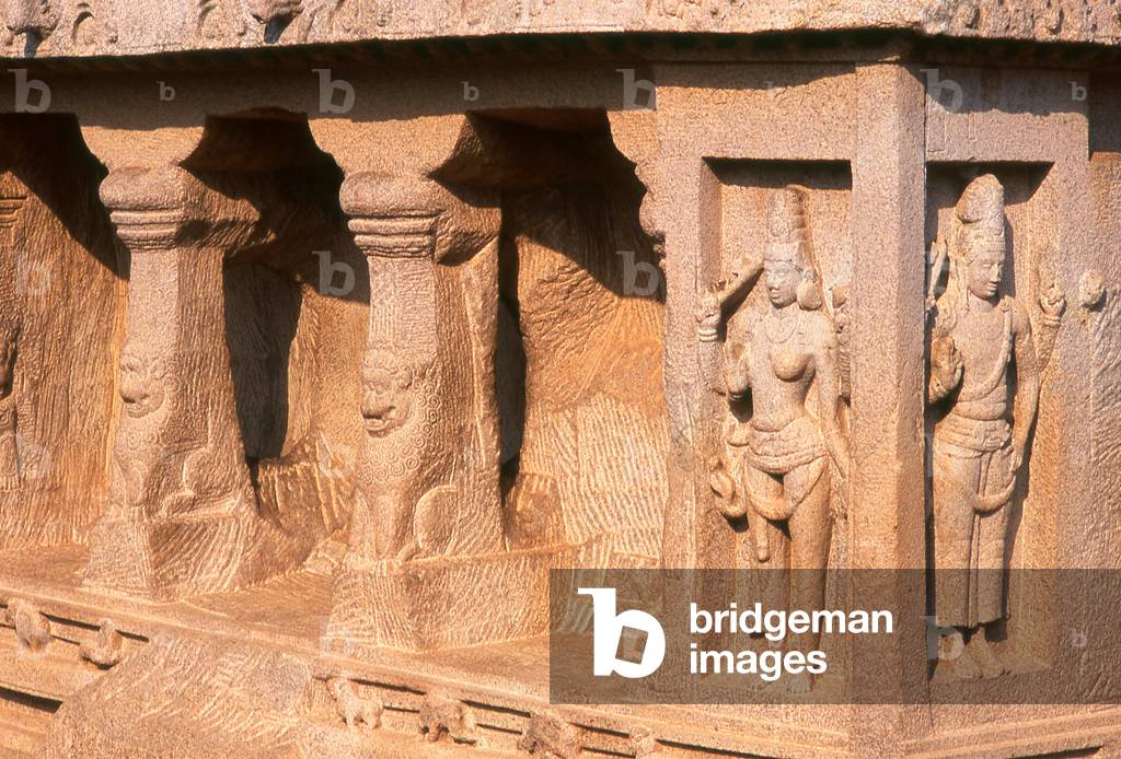 Image of India: Sculptures on the Dharmaraja Ratha, one of the Pancha