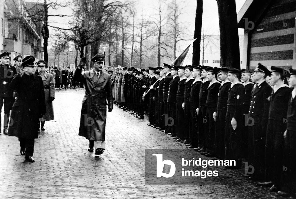 Image of Anton Mussert and Arthur Seyß-Inquart, 1943 (b/w photo)