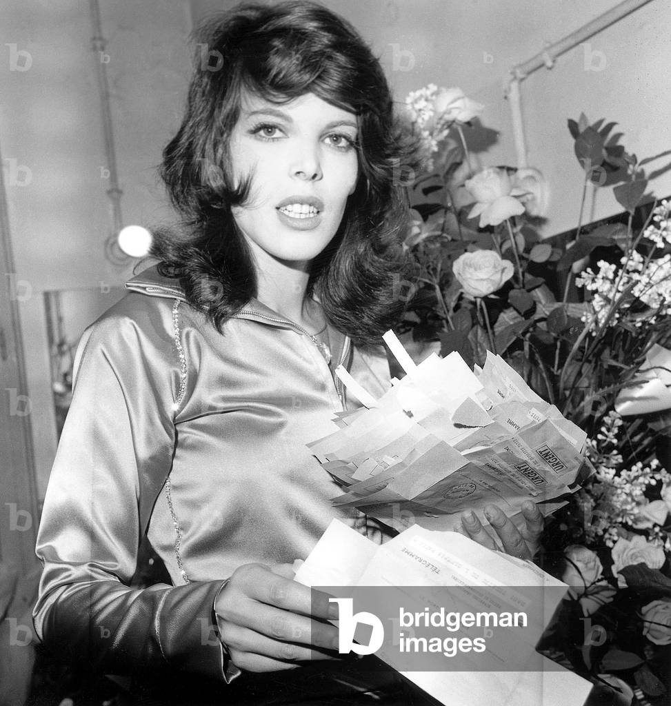 Image of Singers Dani in her Dressing Room Before Premiere of Show