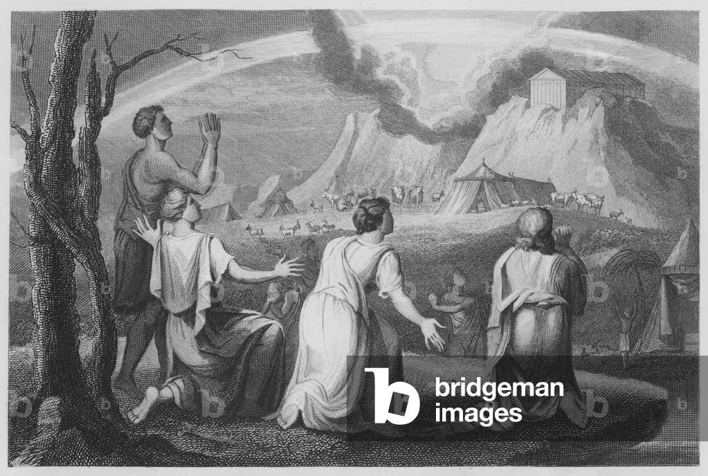 Image of God's Covenant with Noah and His Sons, Genesis, IX, 9, by ...