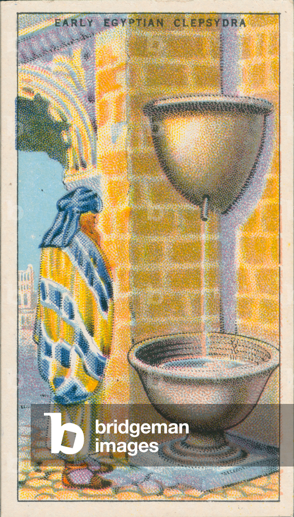 Image of Measurement of Time: Clepsydra (colour litho) by English ...