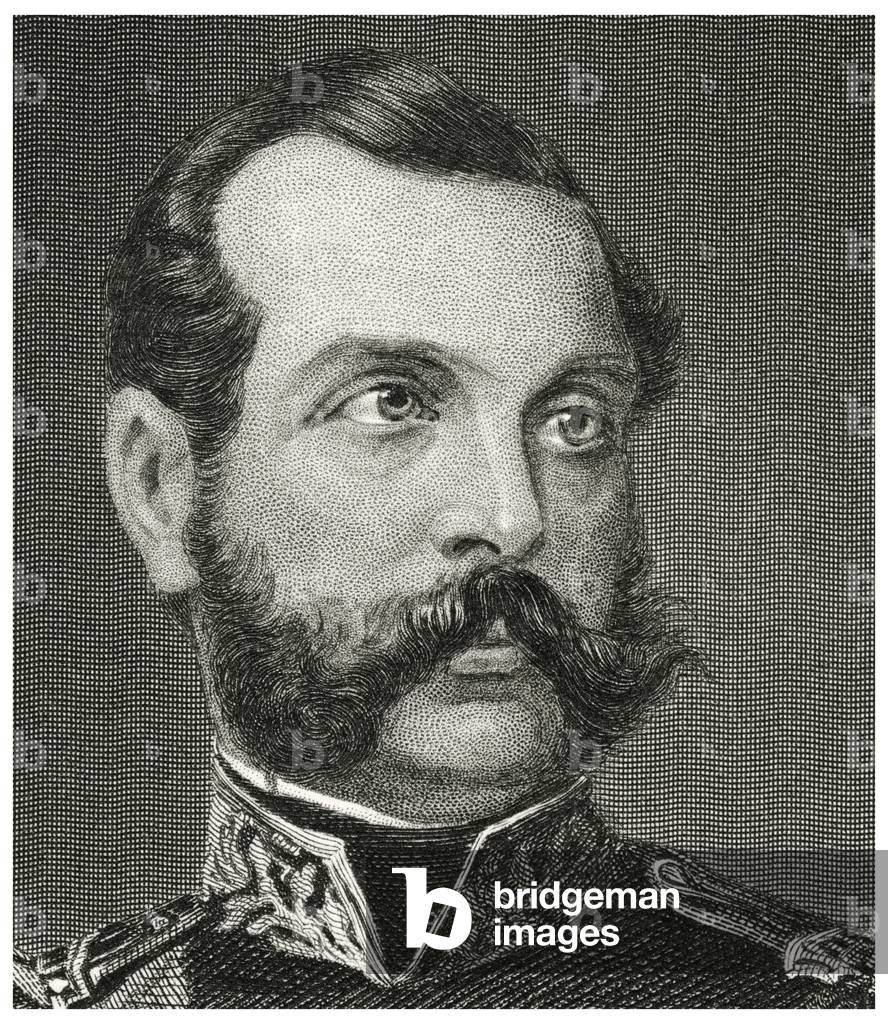 Image of Alexander II (1818-81), Emperor of Russia 1855-81, Head and ...