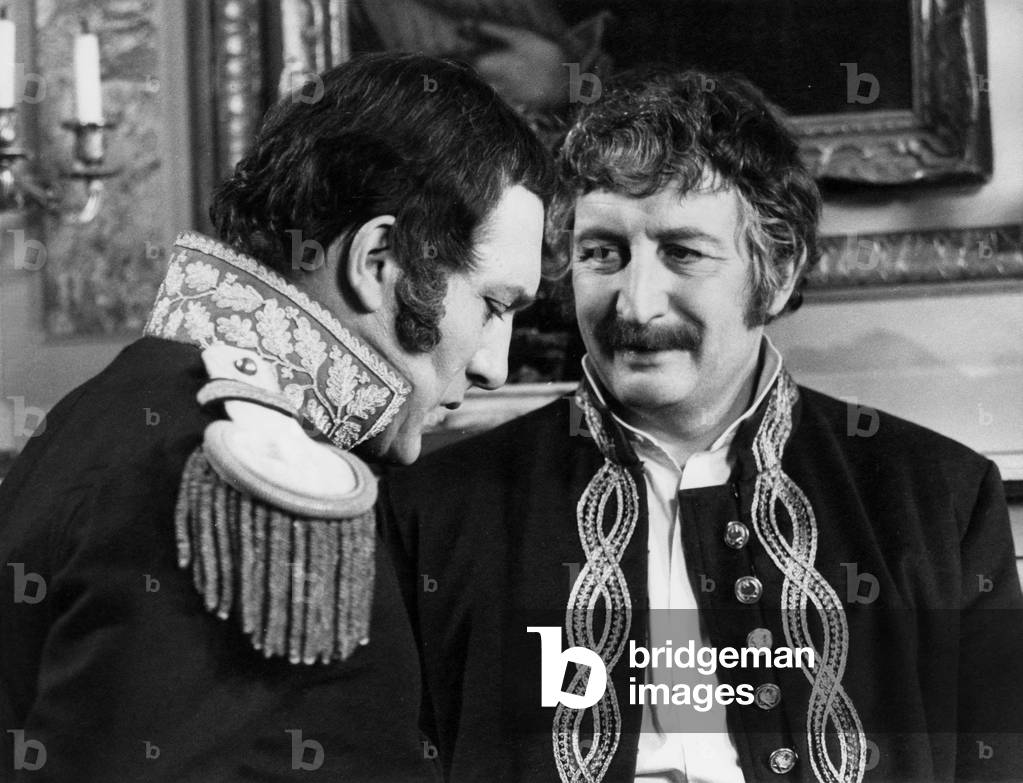 Image of French Actors Jacques Fabbri and William Sabatier on Set of