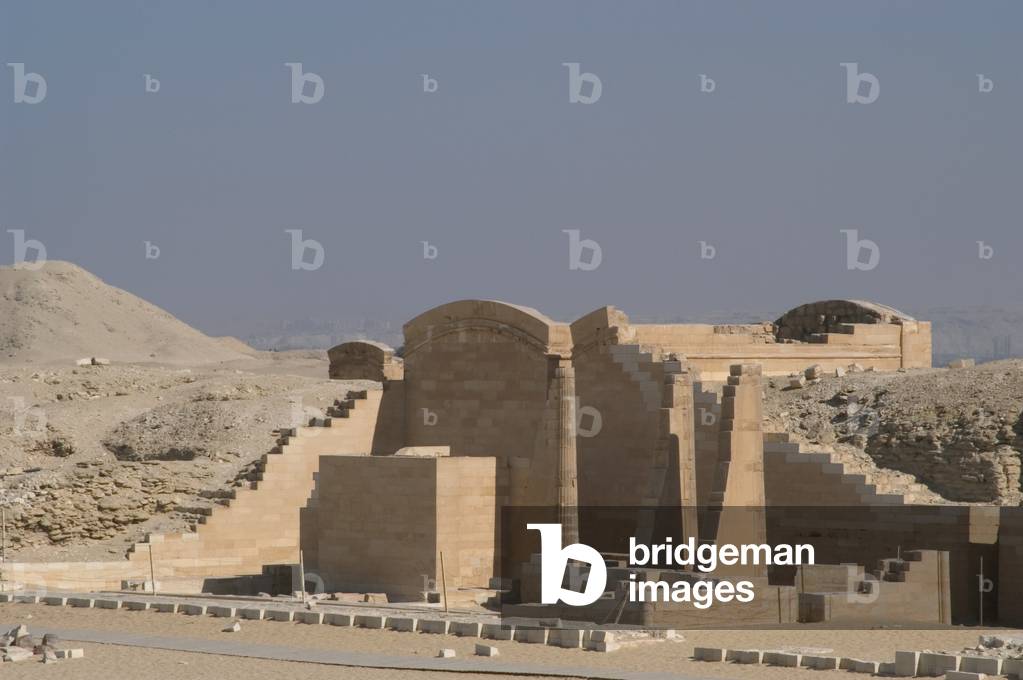 Image of Temple of the three fluted columns or T Temple, Djoser's