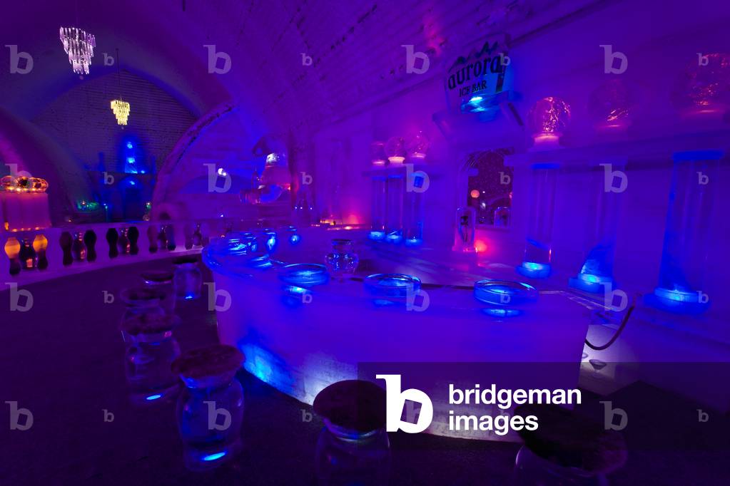 Image of Ice Bar at Aurora Ice "Hotel" Museum, Chena Hot Springs