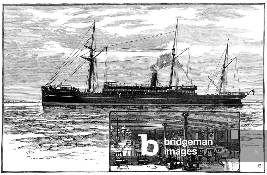 Image of The new steamship 'Tartar', 1850