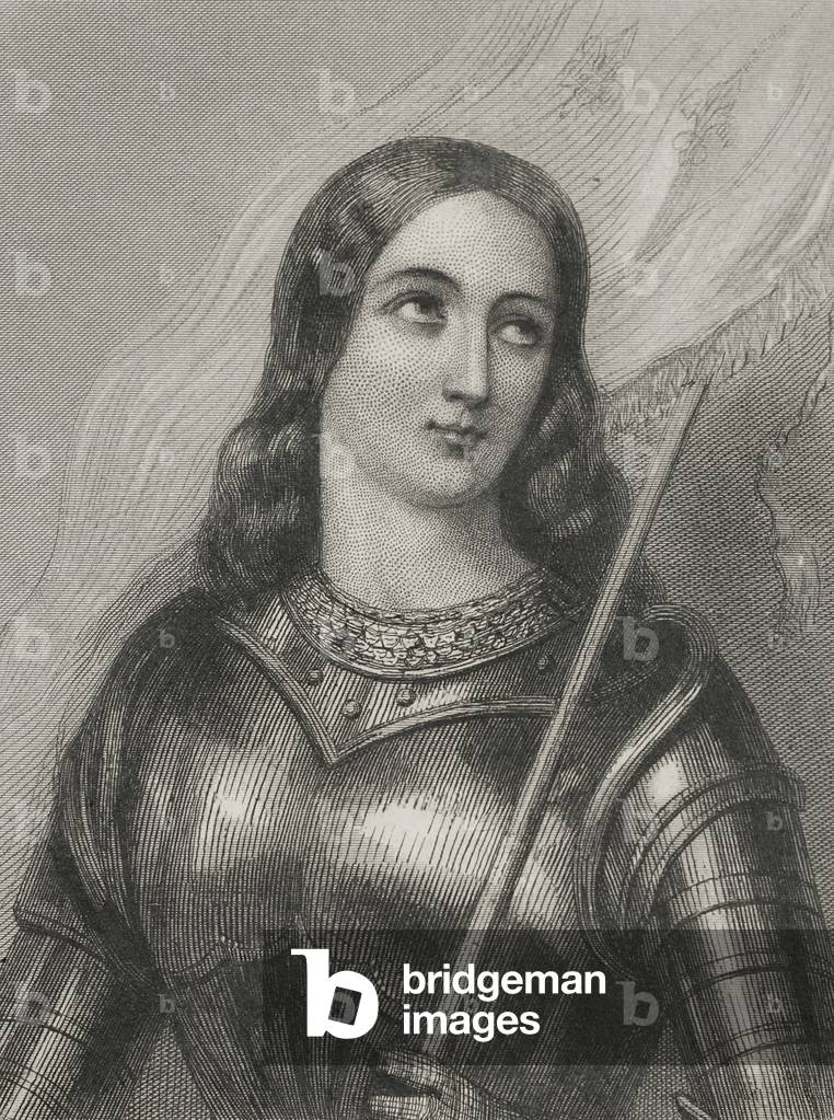 Image of Saint Joan of Arc (1412-1431), so-called the Maid of Orleans ...