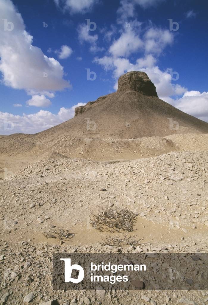 Image of Pyramid of Amenemhat III, or Black Pyramid, Dahshur Necropolis ...