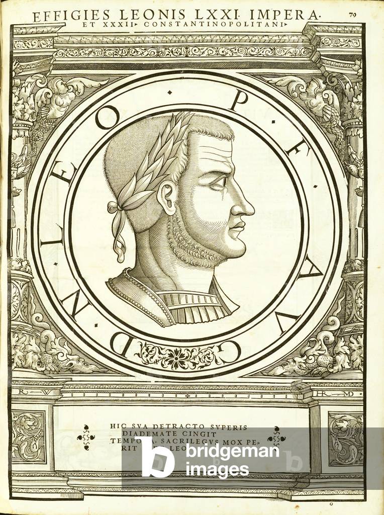 Image of Leo IV, illustration from 'Imperatorum romanorum omnium orientalium et occidentalium by ...