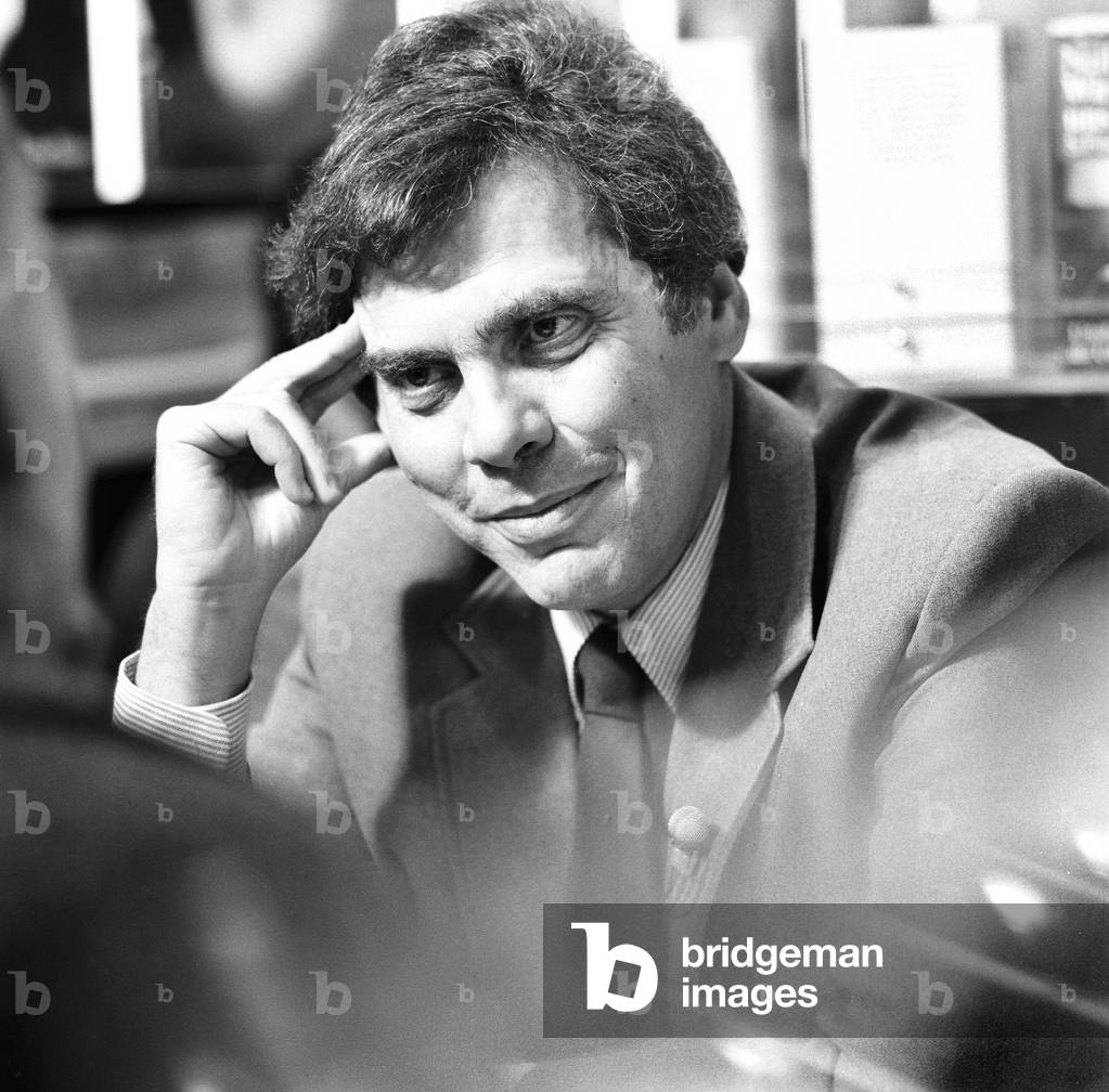 Image of Neil Postman, 1985 (b/w photo)