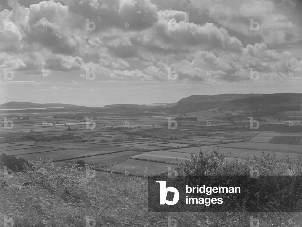 Image of A view across farmland at Birk Howe, 1930s-60s (b/w photo) by ...