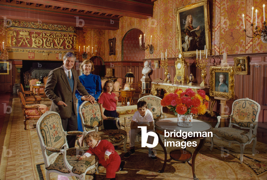 Image of Family of Josselin, Duc of Rohan, in their home, a by ...