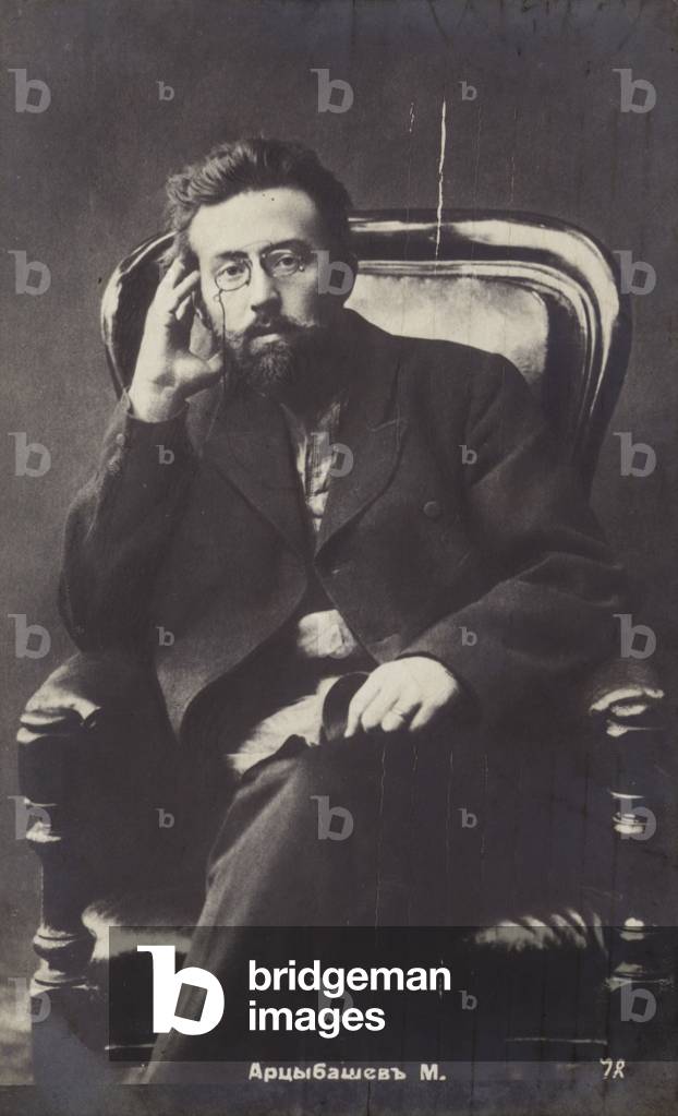 Mikhail Artsybashev, Russian novelist and playwright (b/w photo)