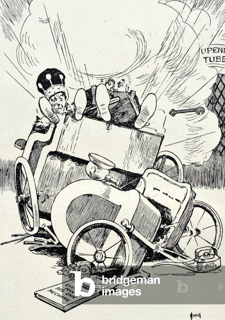 Image of Cartoon depicting the Most Amusing Scene in the Pantomime at