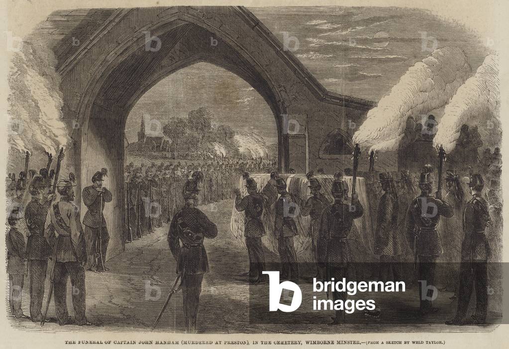Image of The Funeral of Captain John Hanham (murdered at Preston), in ...
