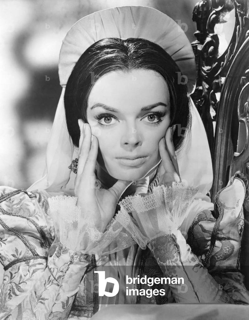 Image of Barbara Steele, on-set of the Film "The Pit and the