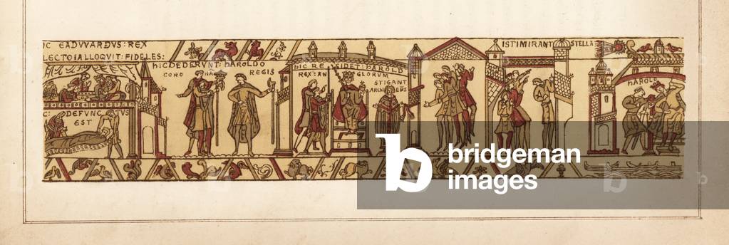 Image of Death of King Edward the Confessor and coronation of Harold ...