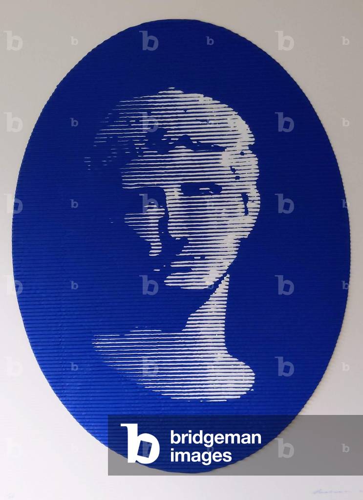 Image of Young Caesar, 2022 (Emulsion on corrugated cardboard) by ...