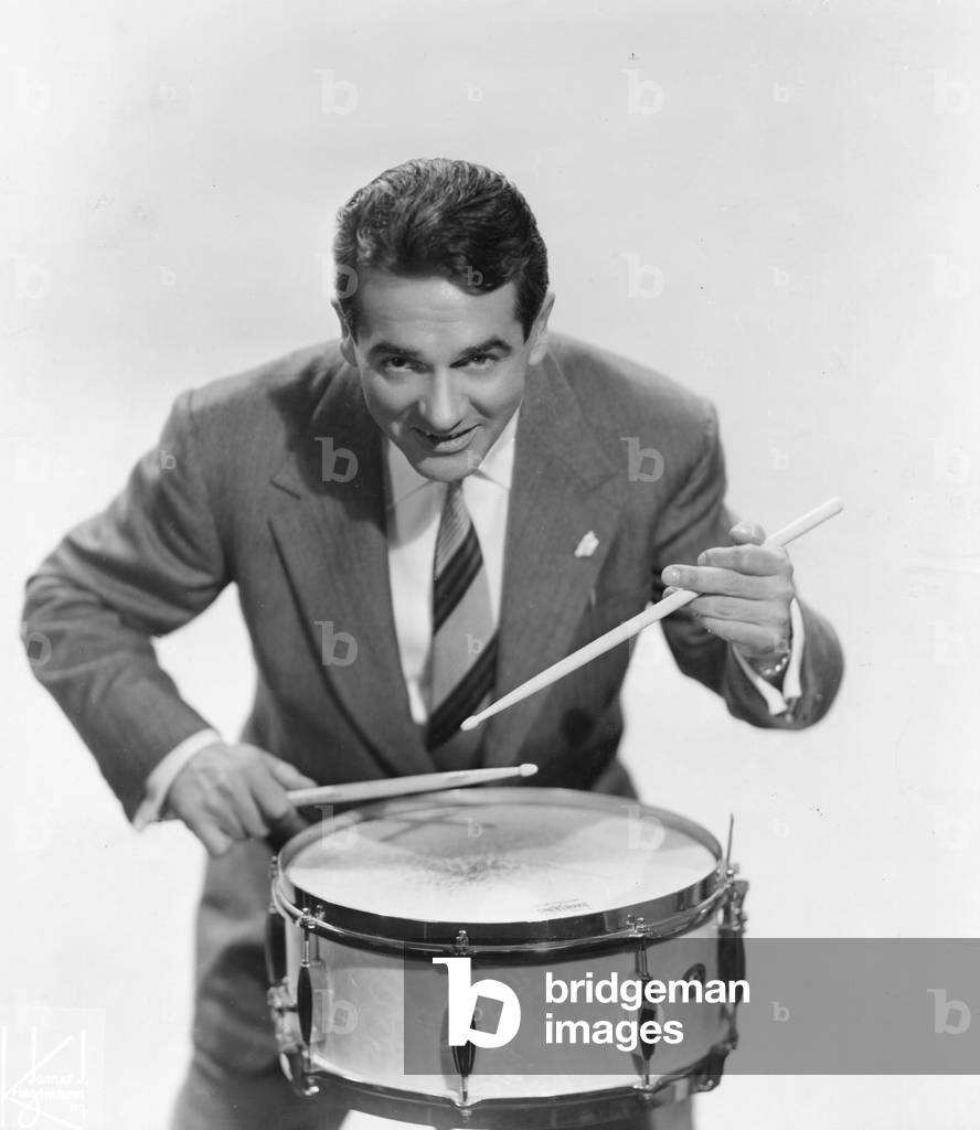 Gene Krupa, jazz drummer, who directed his own quintet at the 1959 ...