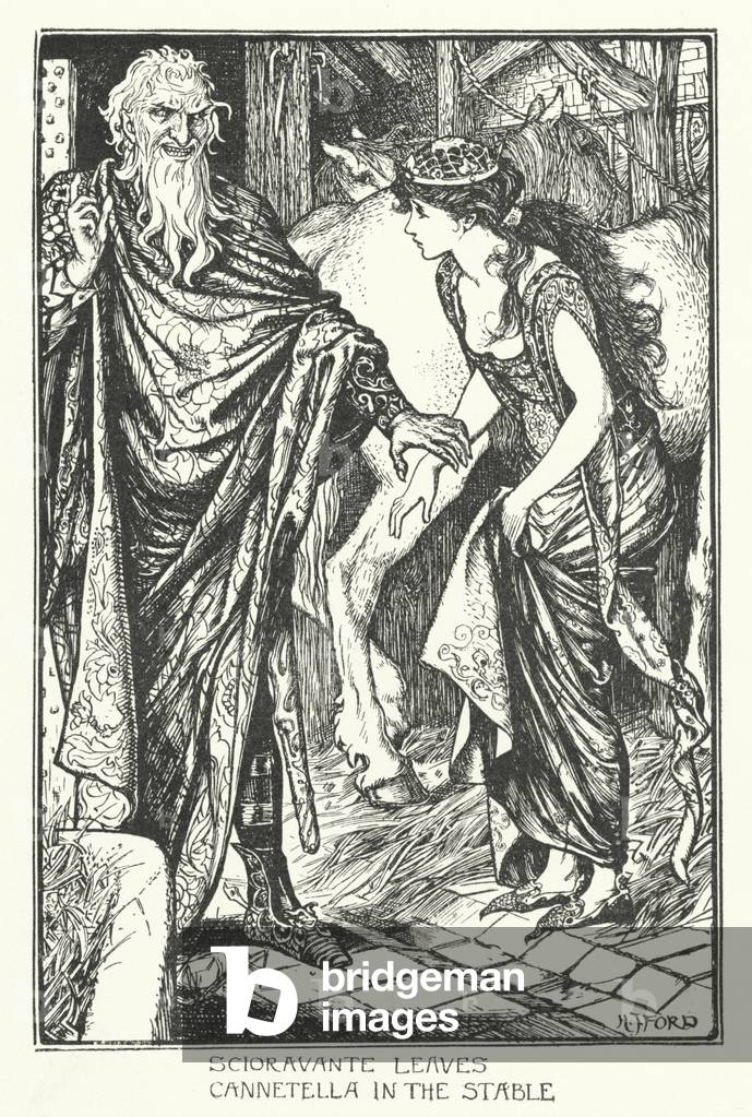 Image of Scioravante Leaves Cannetella in the Stable (engraving) by ...