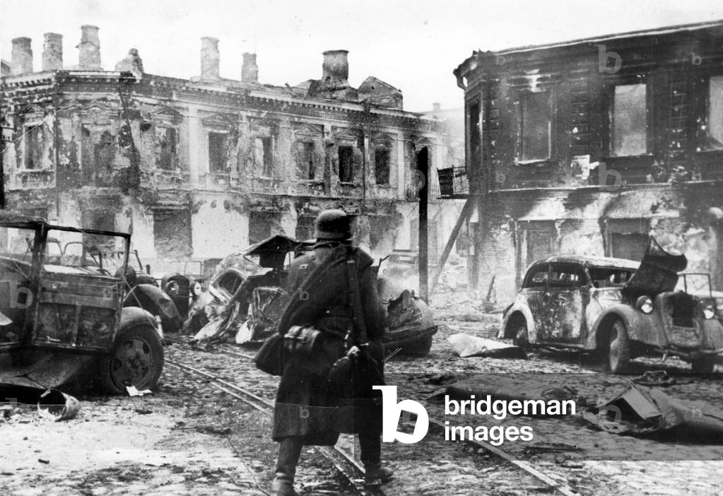 Image of Nazi German soldiers after the capture of Shitomir (Zhytomyr), December