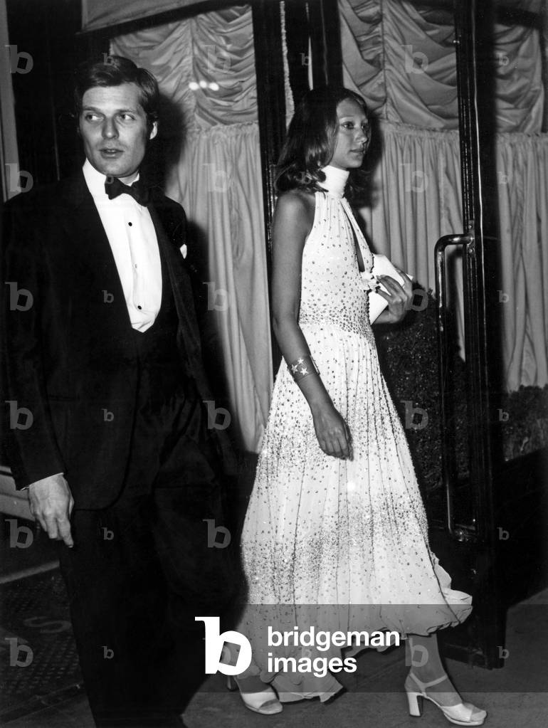 Image of David De Rothschild and A Friend Arriving at Maxim'S Restaurant