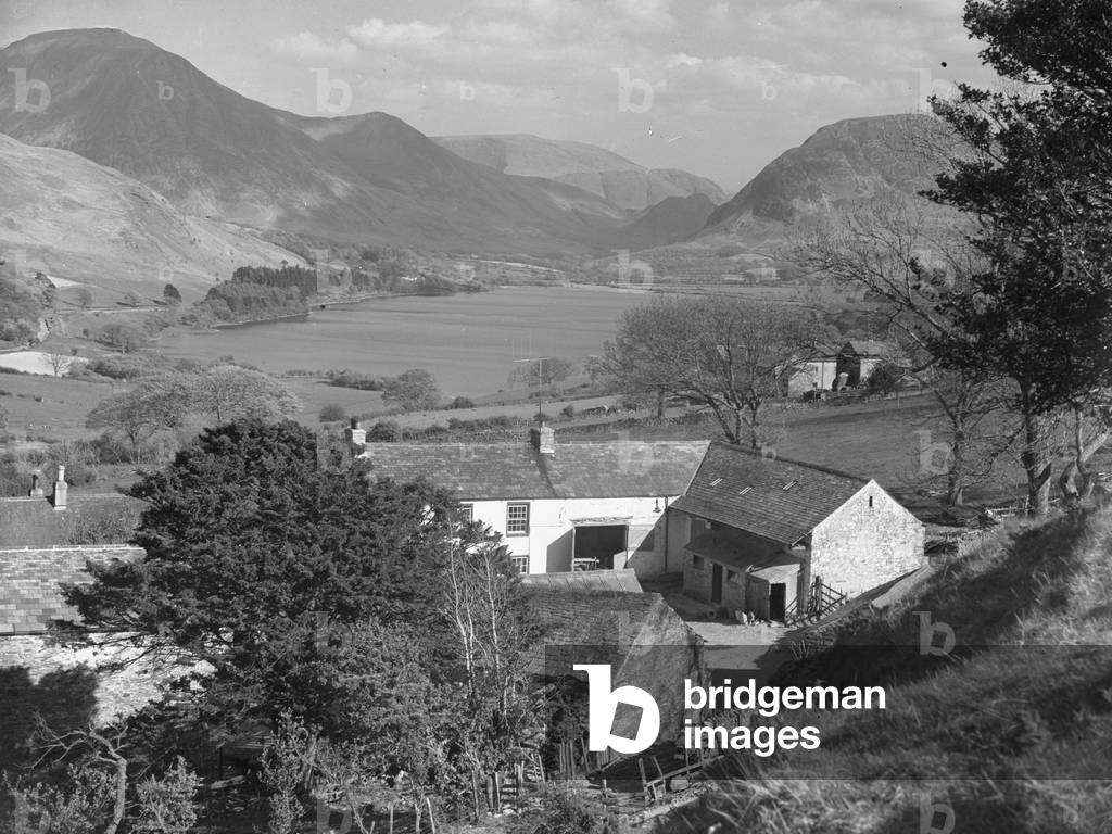 Image of A view of what appears to be a farm in by Hardman, Joseph ...