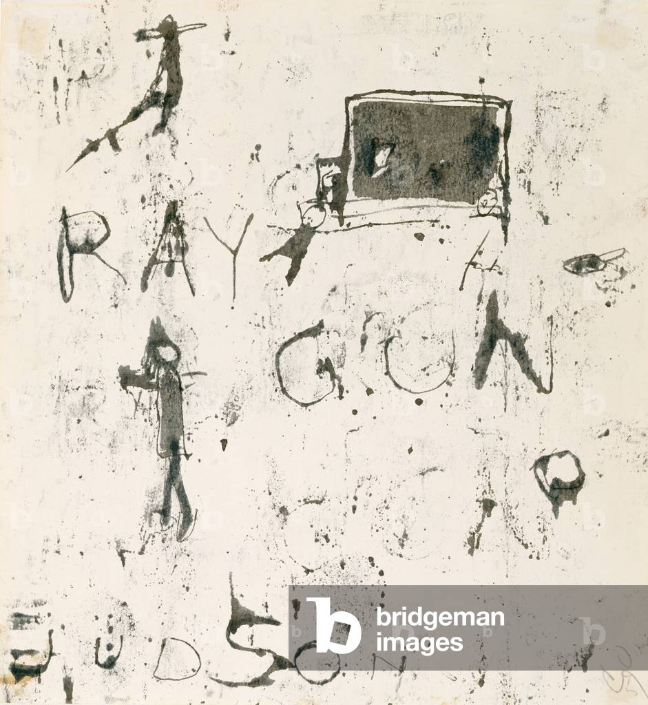 Image of Ray Gun, 1959 (transfer drawing (monotype)) by Oldenburg ...