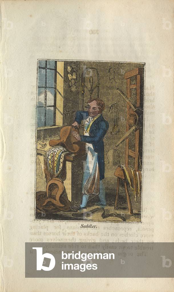 Image of 19th century saddler