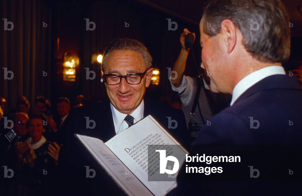 Image of American political scientist and diplomat is awarded with the ...